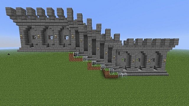 Fortified Walls. Nearly Seemless Bits & Pieces Minecraft Map