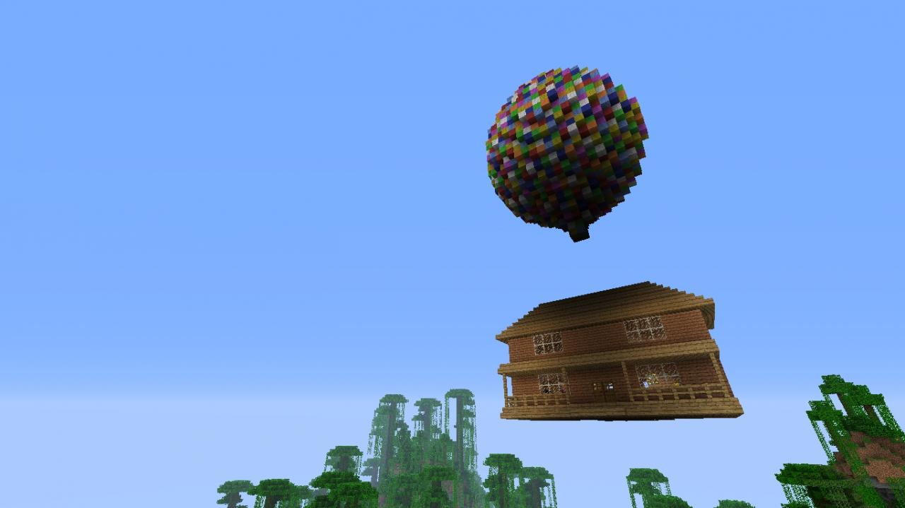 UP Balloon House (schematic added) Minecraft Map