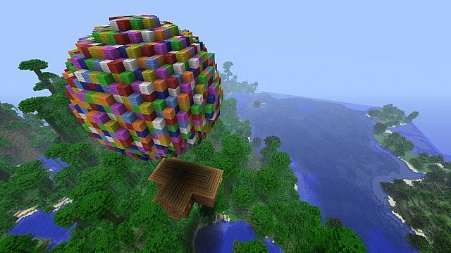 UP Balloon House (schematic added) Minecraft Map
