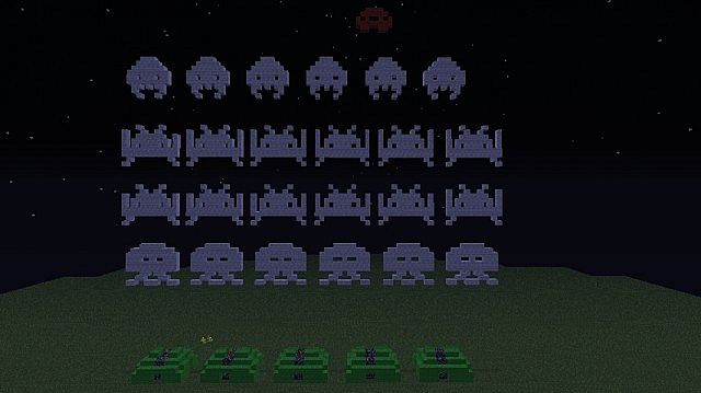 Space Invaders Mini Game Minecraft Map