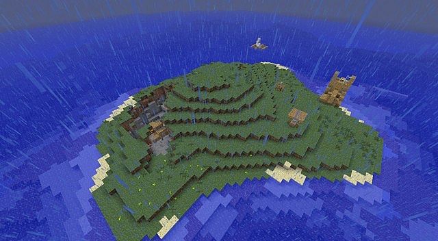 Survival island mini map! Take a look. Minecraft Map