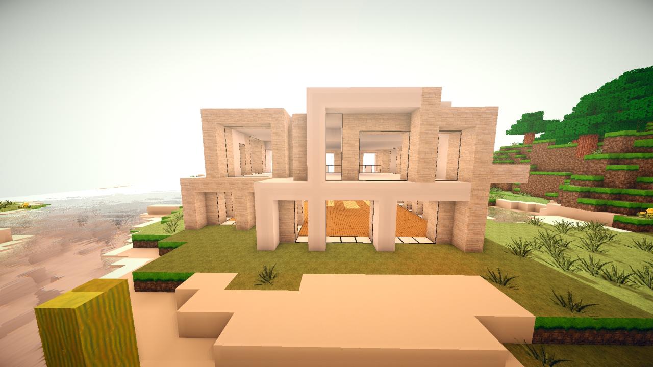 Luxury Modern House (no interior) Minecraft Map