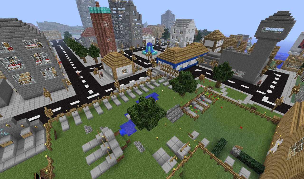 Modern detailed minecraft city Minecraft Map