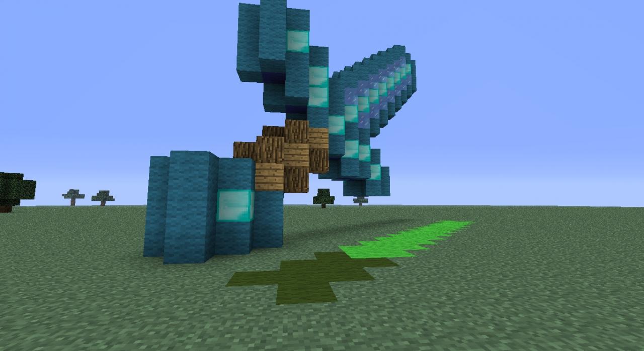 Sword Statue's (Diagonal) Minecraft Map