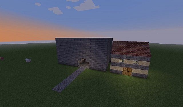 Bunker and house Minecraft Map
