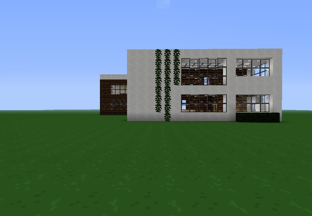 My first modern home and project and intro to future projects Minecraft Map