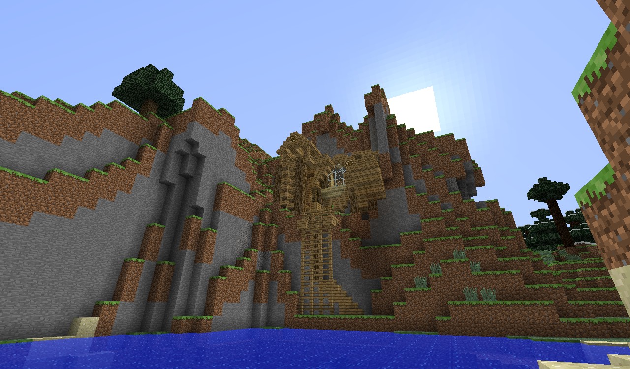 Cliffside Lake Town Minecraft Map