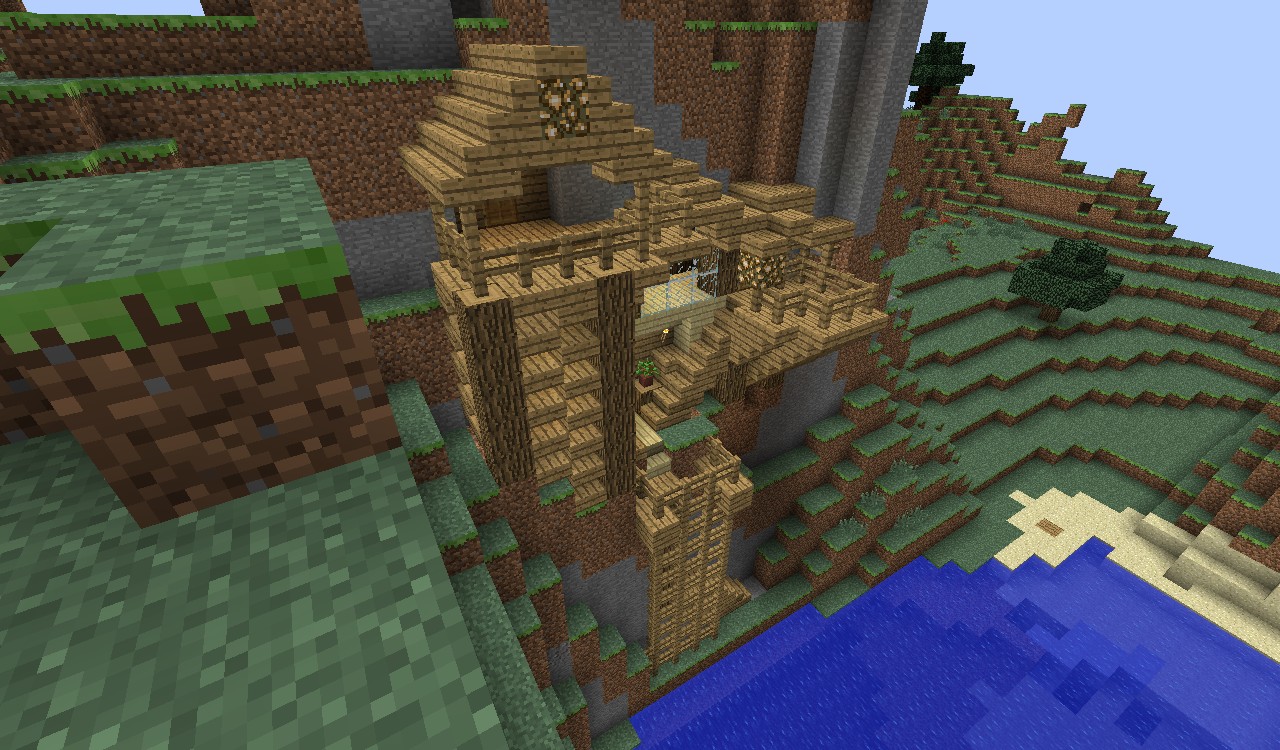 Cliffside Lake Town Minecraft Map