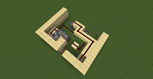 Compact secret piston door Minecraft Map