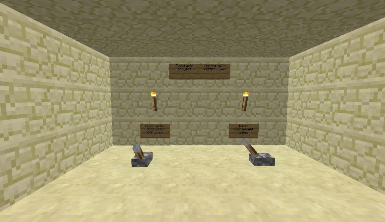 Simple flood gates [ V. 1.0 ] Minecraft Map