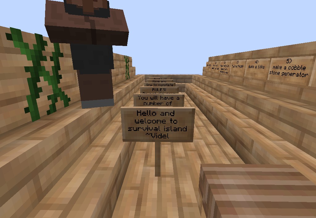 vỉđęℓ Survival Island (Videl Version ) Minecraft Map