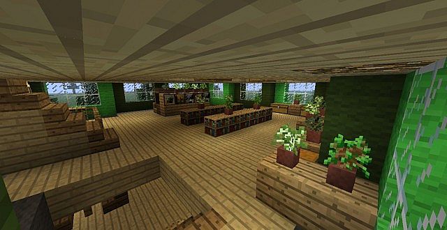 Green Modern Flat Minecraft Map