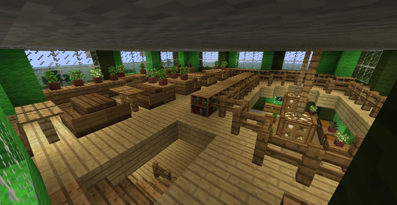 Green Modern Flat Minecraft Map