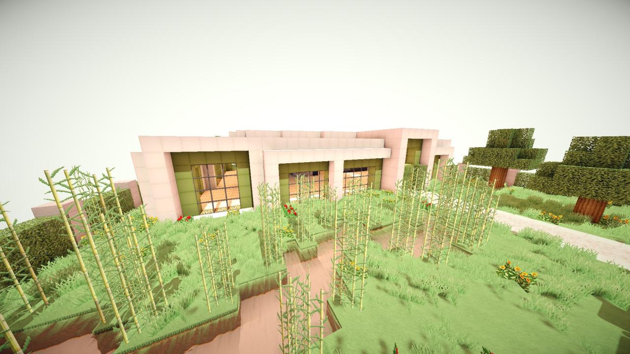 Peaceful Modern Home (no interior) Minecraft Map