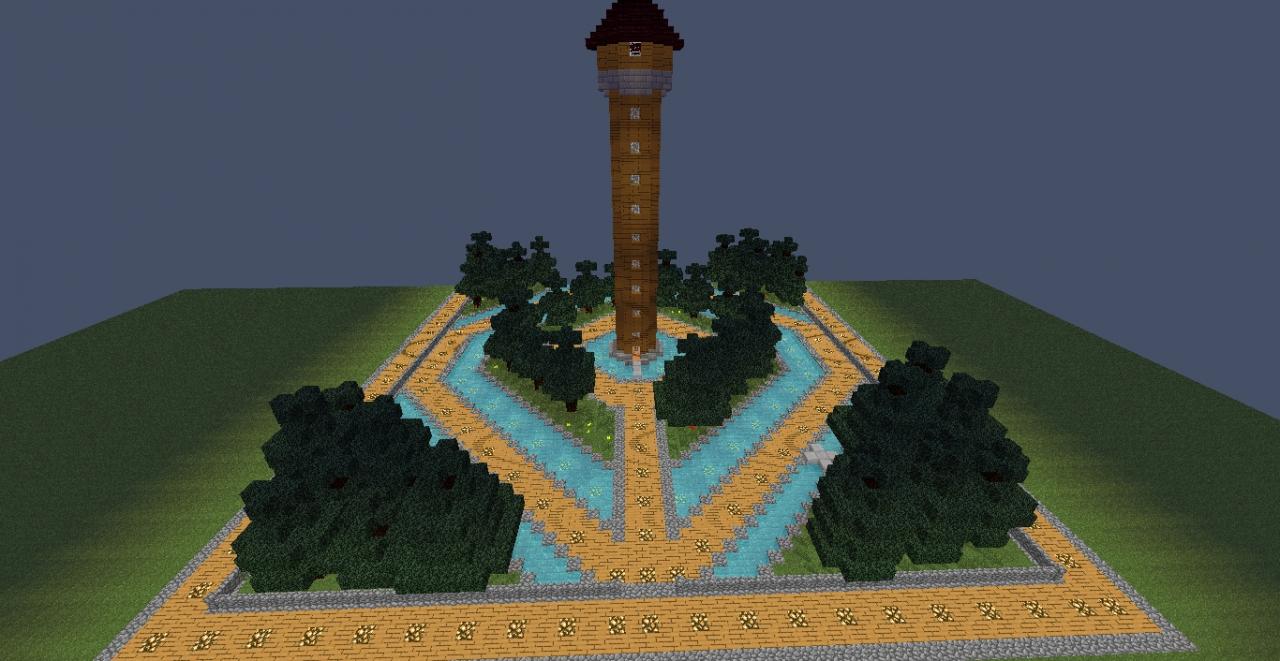 Tower Spawn, Server Spawn Minecraft Map
