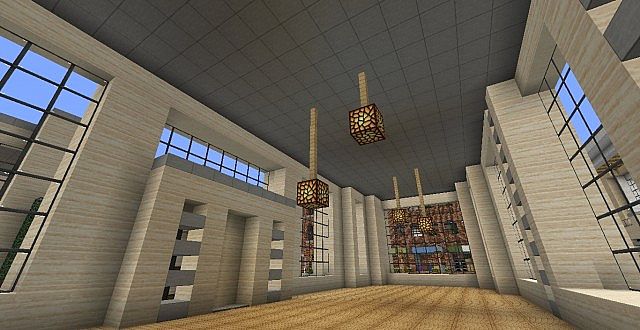 Modern Sandstone Building Minecraft Map