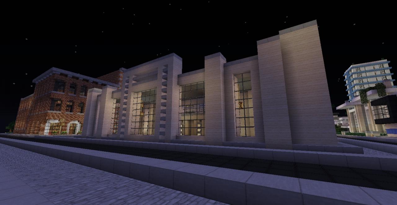 Modern Sandstone Building Minecraft Map