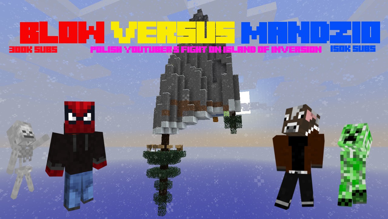 [Block Attax] Blow vs Mandzio (Polish YouTuber's Fight) Minecraft Map