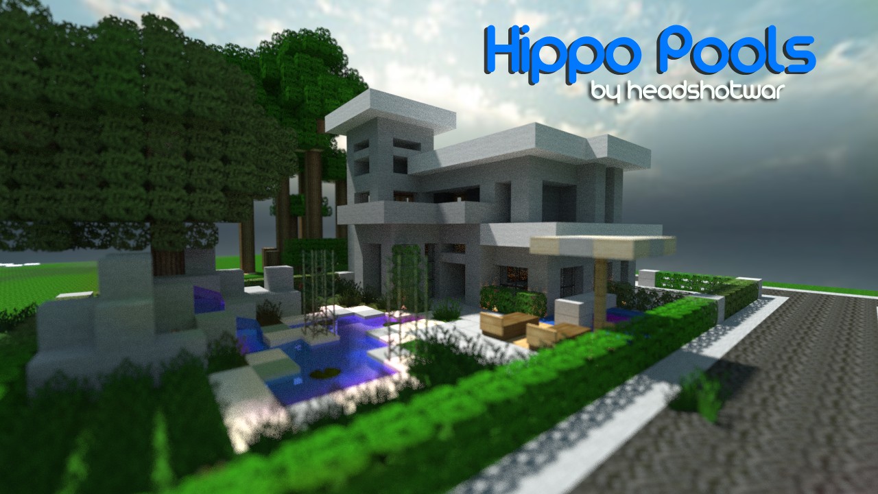 Hippo Pools (a modern build) Minecraft Map