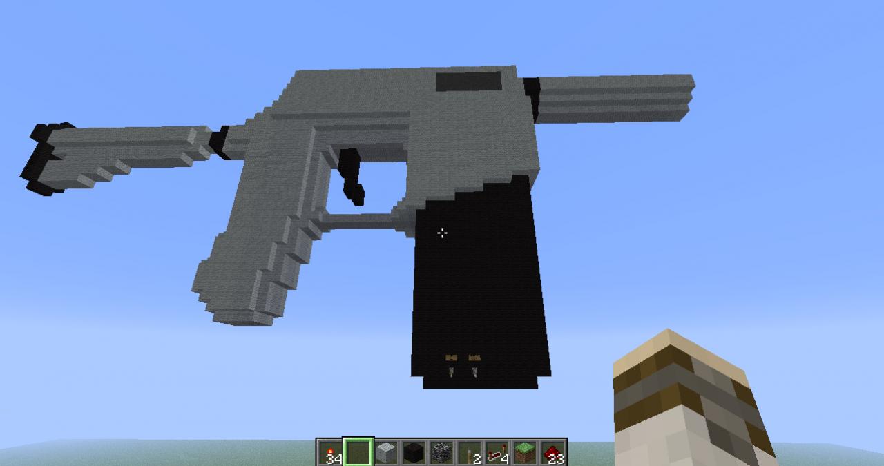Working Submachine Gun Minecraft Map