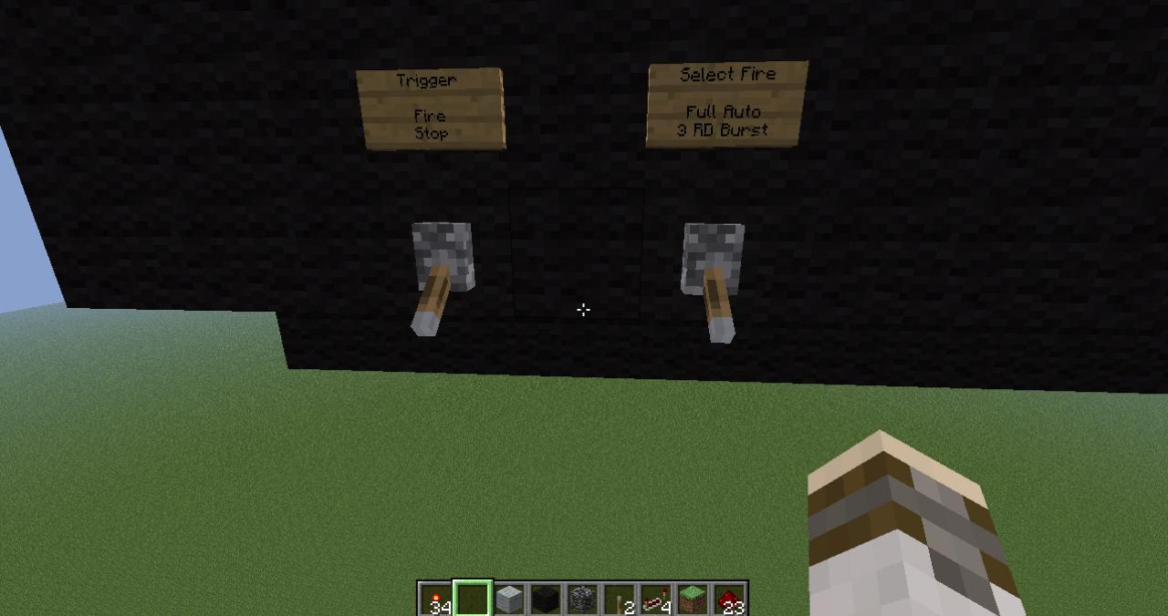 Working Submachine Gun Minecraft Map