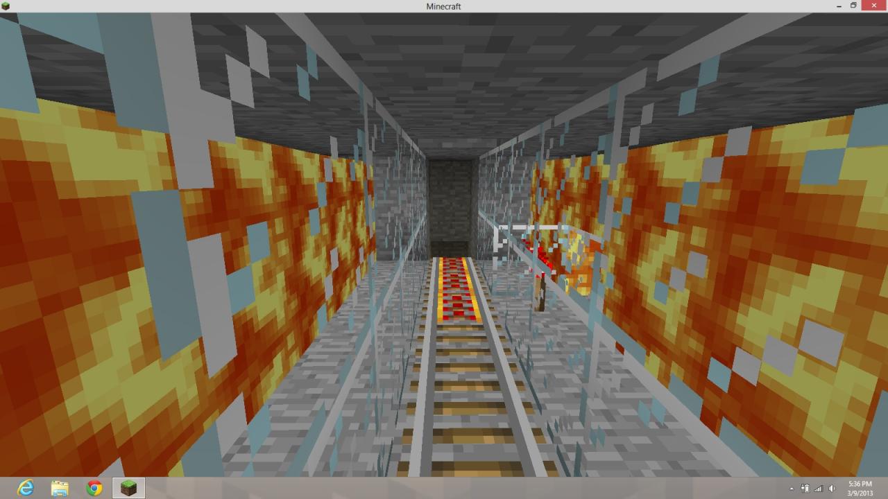 Epic Castle And Minecart Ride into a ravine, mineshaft and cave ...