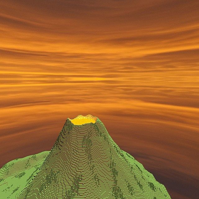 Volcano Island - Custom Terrain Minecraft Map