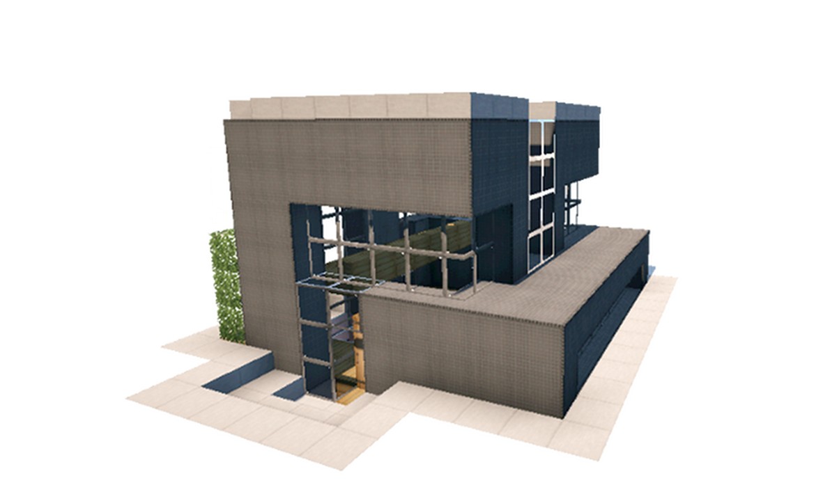 modern survival 10x10 house bundle , 9 houses Minecraft Map