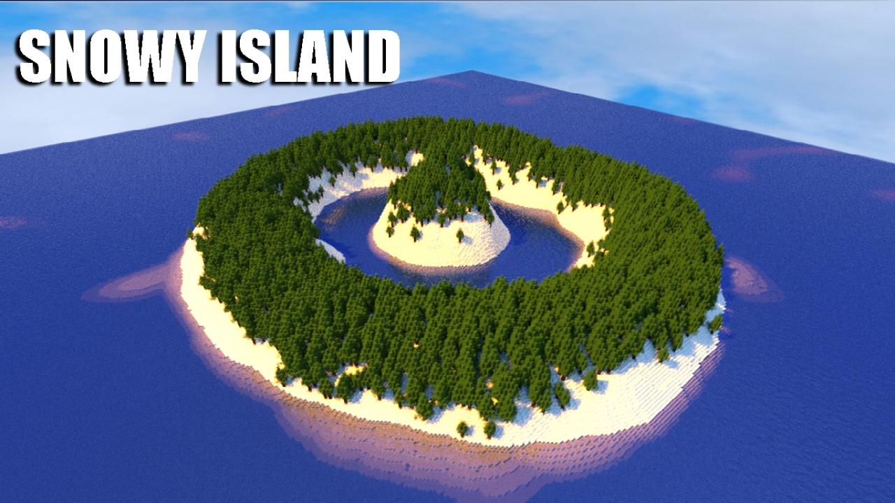 [Surviving] Snowy Island Minecraft Map