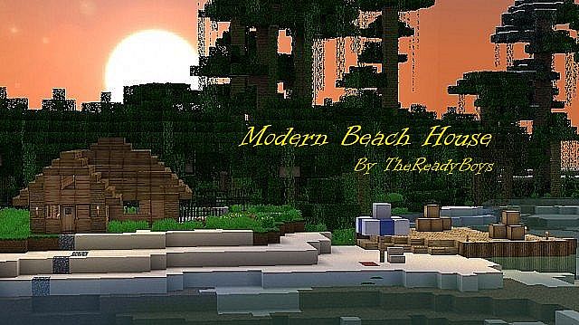 Modern Beach House Minecraft Map