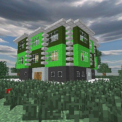 Green Modern Flat Minecraft Map
