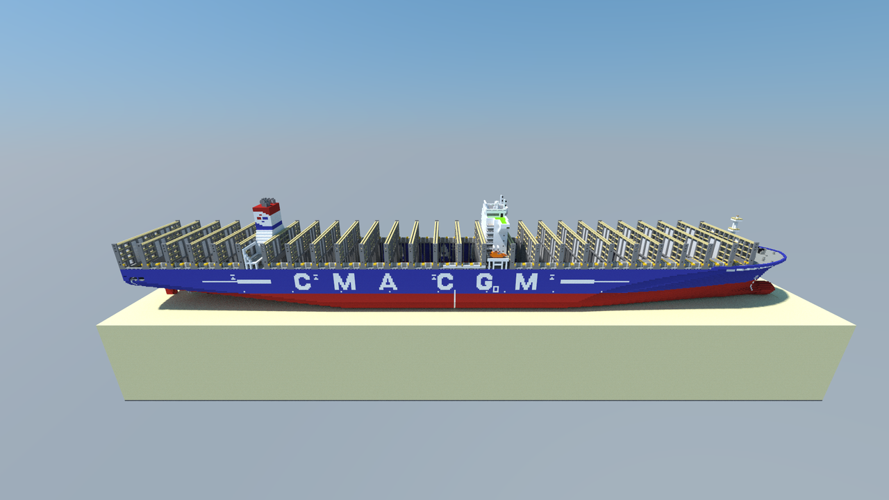 CMA CGM Benjamin Franklin Minecraft Map