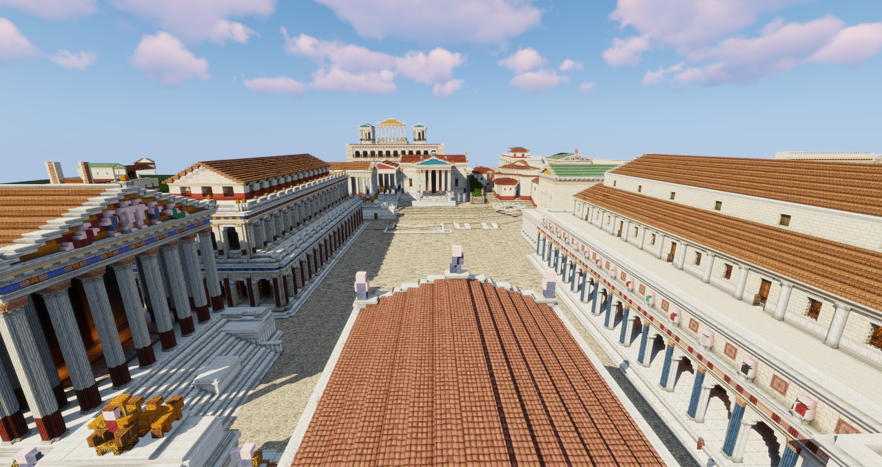 Forum Romanum AD 280 (under construction) - Conquest Reforged Minecraft Map