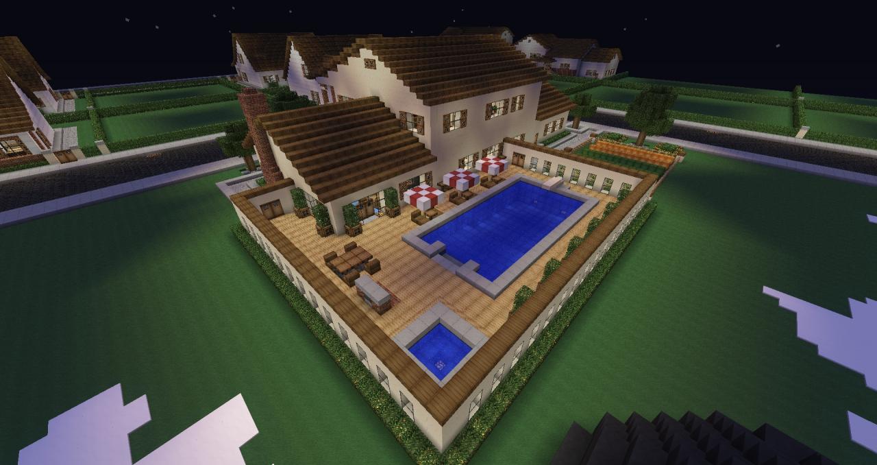 Colonial House - Furnished Minecraft Map