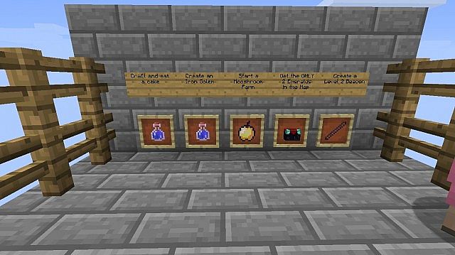 Don't Fall off or Else Survival Minecraft Map