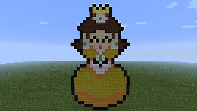 (Mario) Daisy Pixel Minecraft Map