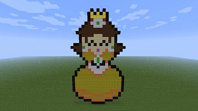 (Mario) Daisy Pixel Minecraft Map