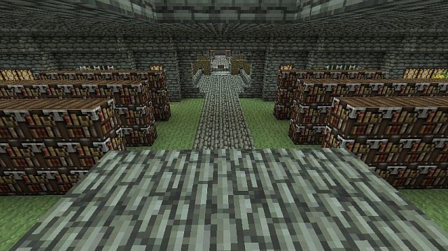 Stone library Minecraft Map