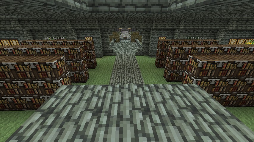 Stone library Minecraft Map