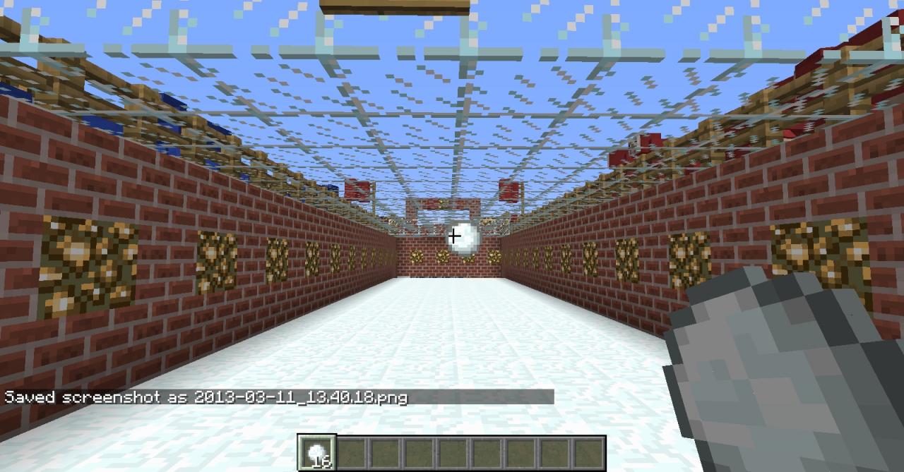 Snowball Fight Arena Minecraft Map