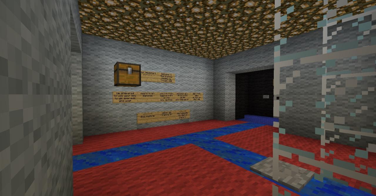 The PvP And PvE Training facility by Frozen1500 Minecraft Map