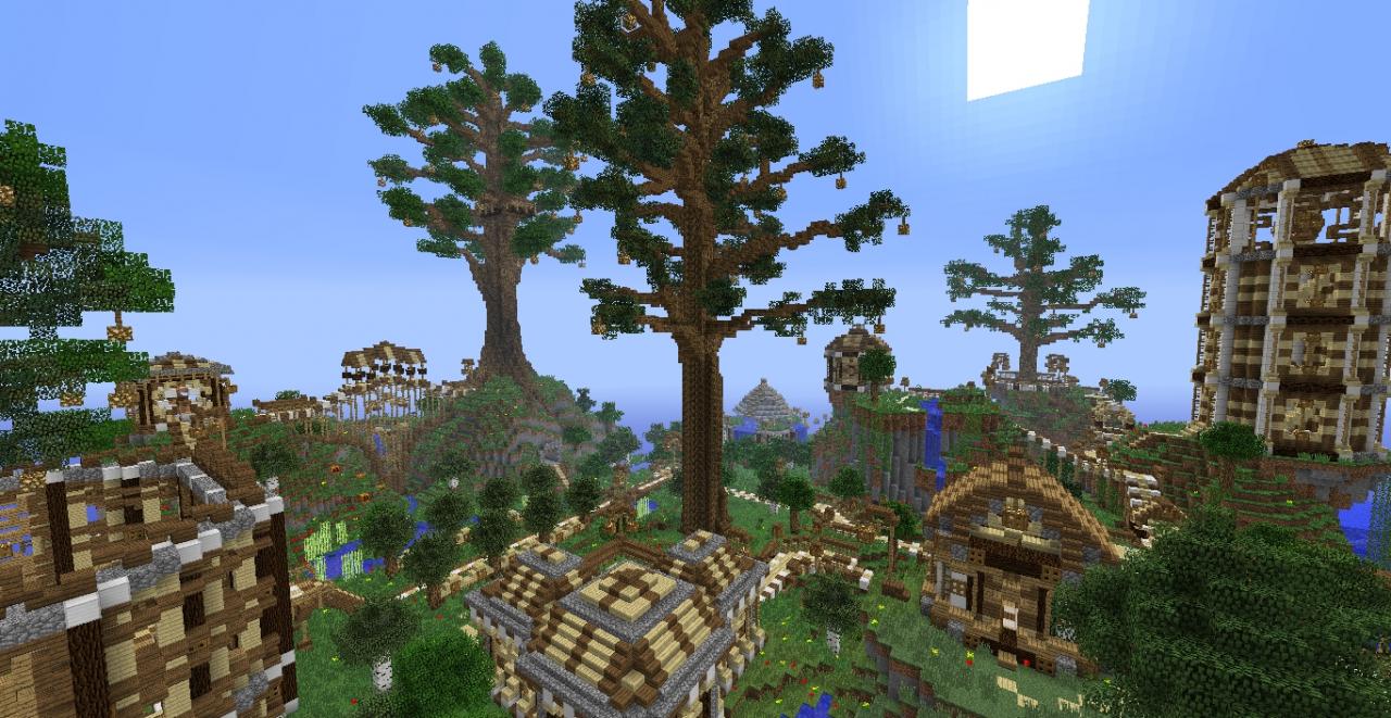 Elven Town - BeastsMC EliteArchitect Spawn Minecraft Map