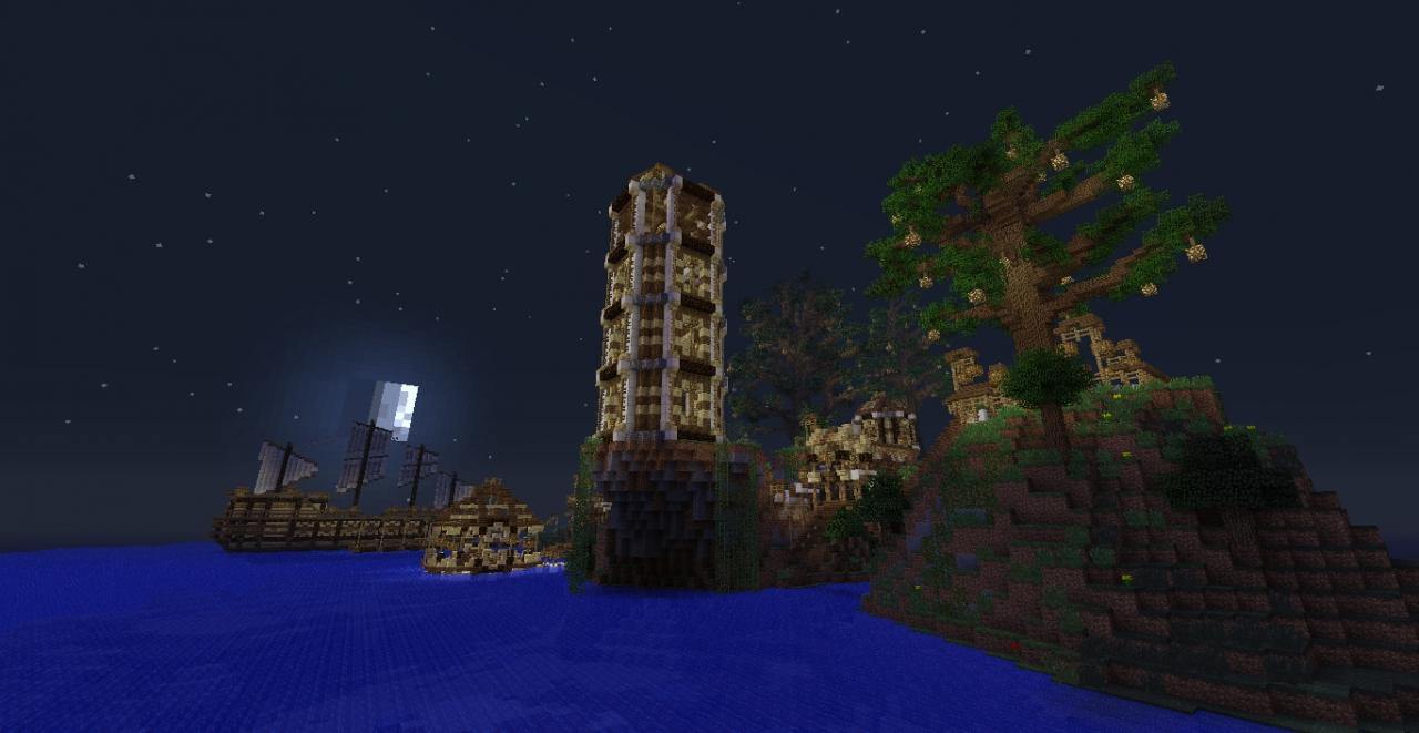 Elven Town - BeastsMC EliteArchitect Spawn Minecraft Map