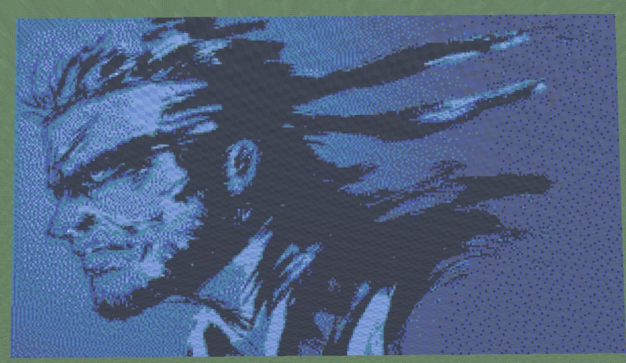 Metal Gear Solid Pixel Art Minecraft Project