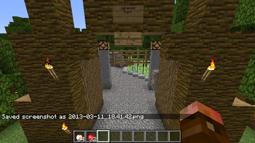 Universal Studios Jurassic Park : The Ride Minecraft Map