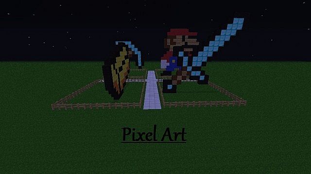 Pixel Art Minecraft Map