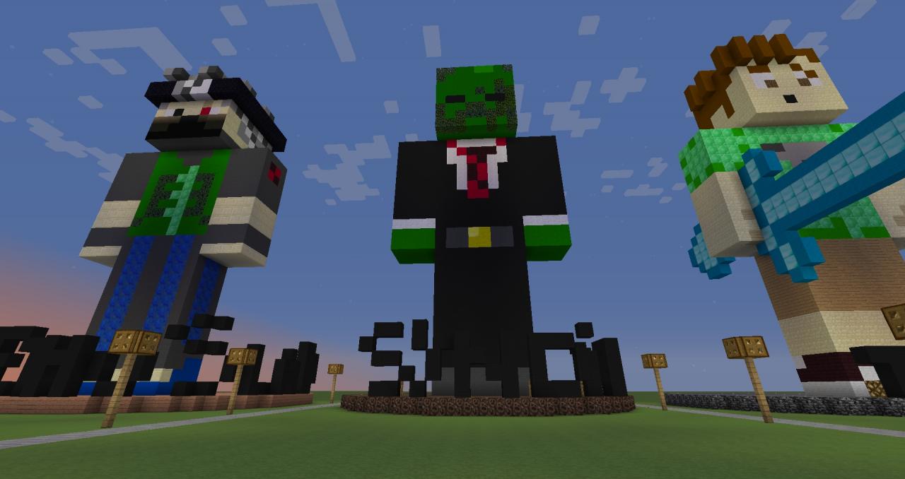 Famous Youtubers World of Fame Minecraft Map