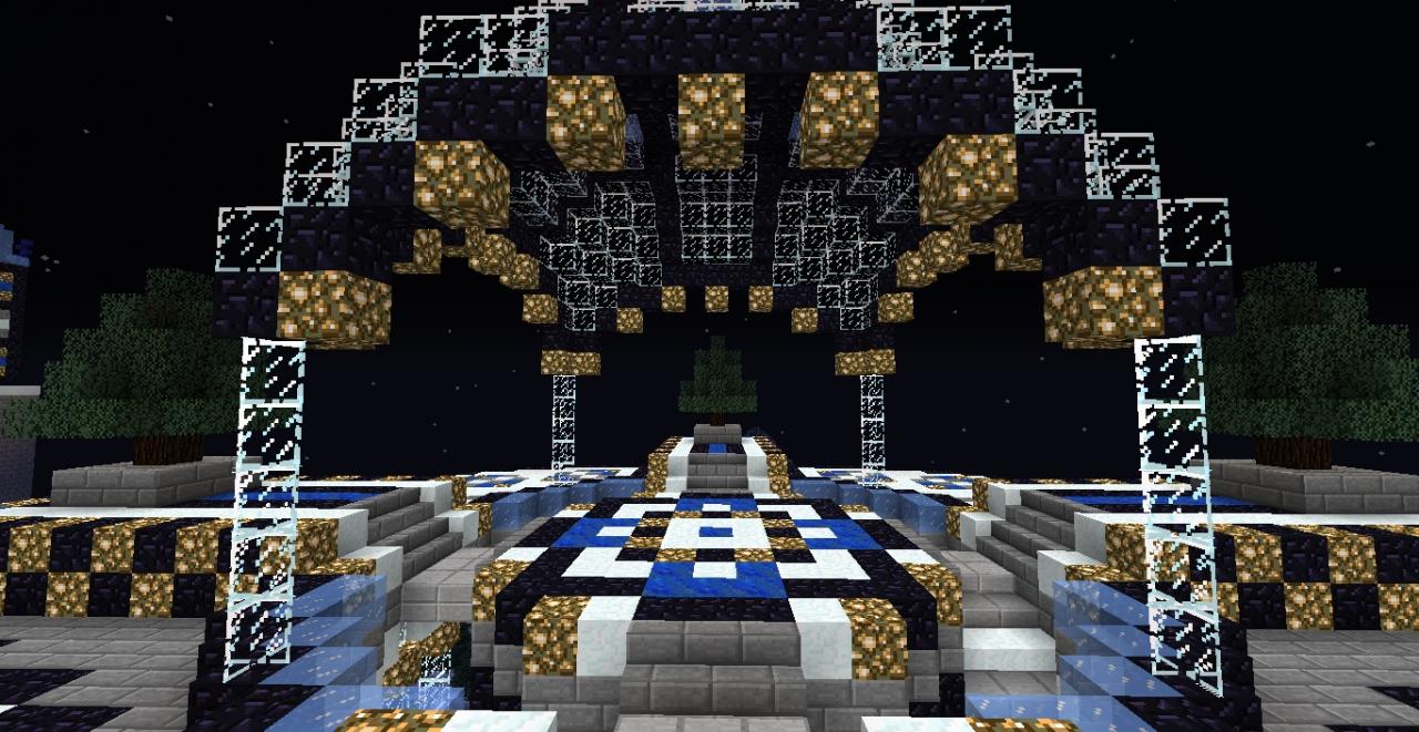 Frozen Spawn - Winter palace, town, and terrain Minecraft Map