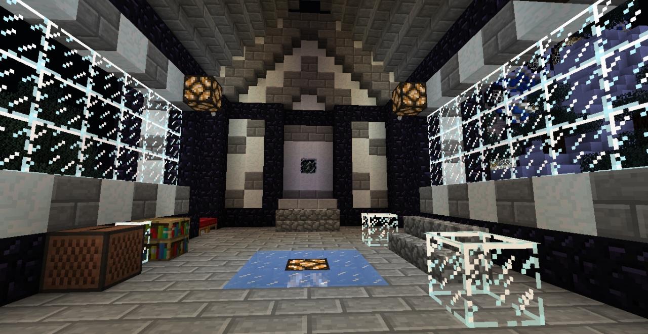 Frozen Spawn - Winter palace, town, and terrain Minecraft Map