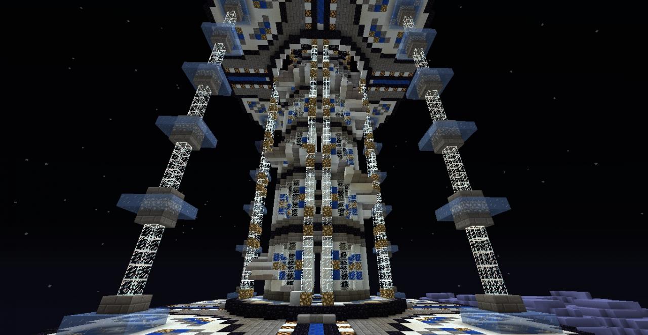 Frozen Spawn - Winter palace, town, and terrain Minecraft Map